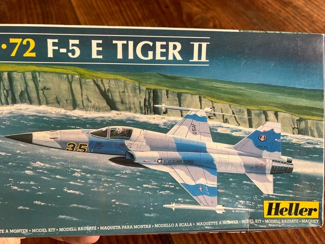 BOITE MAQUETTE AVION Airplane Model Box Heller F5 E Tiger II EUR 24,00 ...
