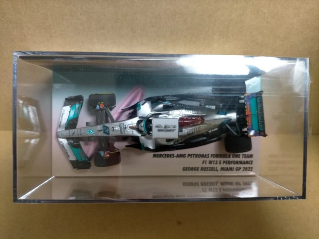 PMA 1/43 MERCEDES AMG Petronas F1 W13 G Russell 63 2022 Miami GP 5ème 9 ...