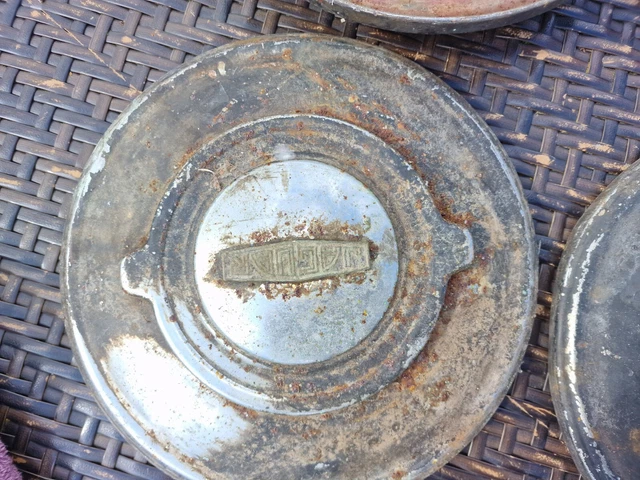 JAGUAR XK120 XK140 XK150 MK10 MK1 MK2 Chrome Hub Caps Nave Plates MK5 ...