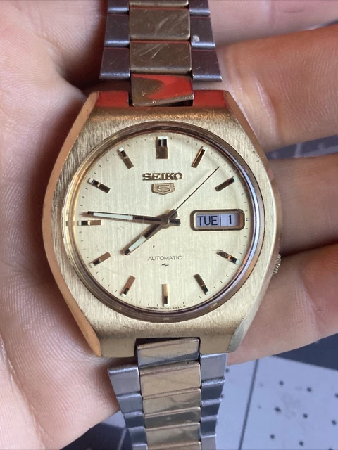 OROLOGIO VINTAGE SEIKO 5 Automatico 7009-8280-P (testato/funzionante ...
