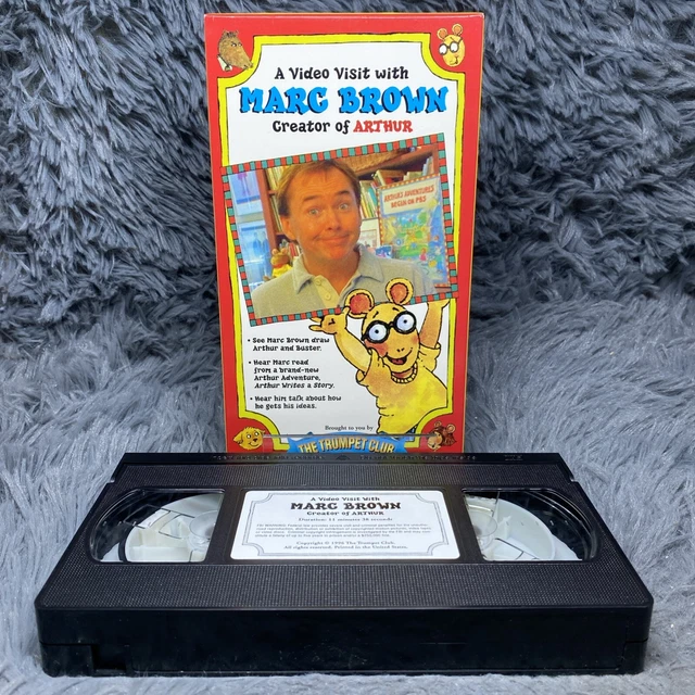 A VIDEO VISIT With Marc Brown Creator of Arthur VHS Tape 1996 Drawing ...