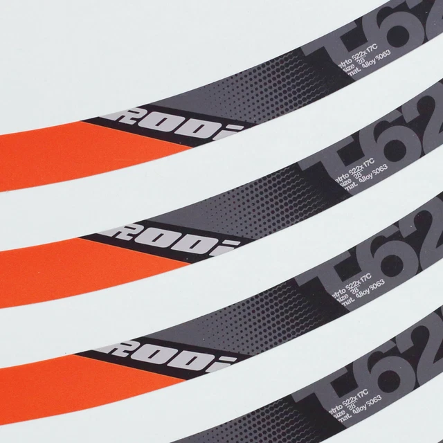HAIBIKE FELGE DEKOR Aufkleber 28" Farbe schwarz, rotorange EUR 17,89 ...