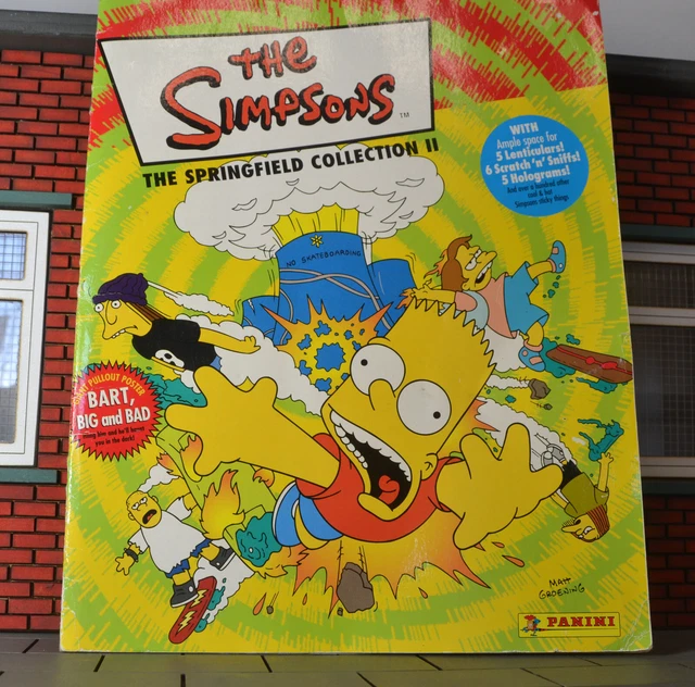 PANINI STICKER ALBUM The Simpsons The Springfield Collection 2 & Poster ...