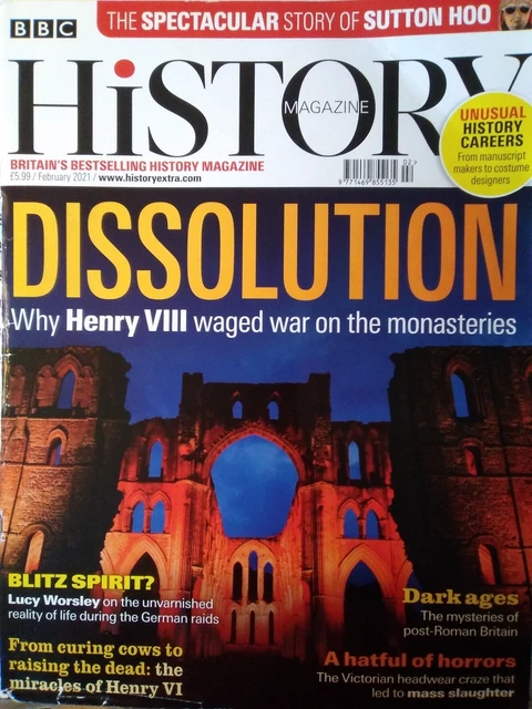 BBC HISTORY MAGAZINE. FEBRUARY 2021 GC HENRY VIII 98 colourful pages £2 ...