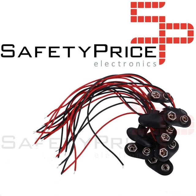 CONNECTEUR POUR PILE 9v 6F22 - avec câble ARDUINO d'Espagne P338 EUR 52 ...