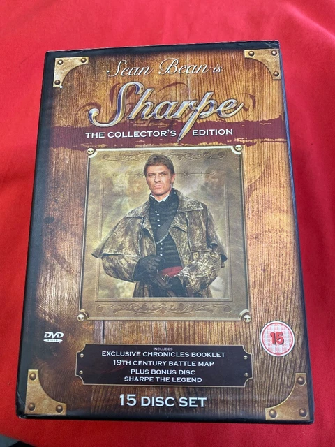 SHARPE, THE COLLECTORS edition DVD set, Sean Bean 15 disc box set, CG ...