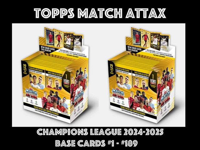 TOPPS MATCH ATTAX 2024-2025 24/25 Base Cards #1 - #189 $2.23 - PicClick AU
