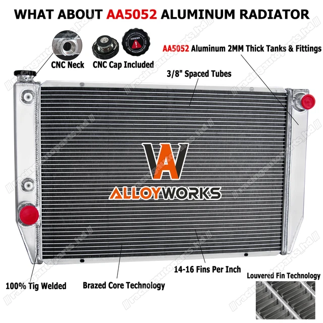 4 ROW RADIATOR For Ford Falcon Xa Xb Xcxd Xe Fairmont Cleveland 302 351 ...