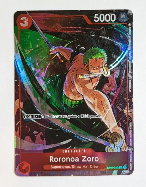 RORONOA ZORO ST01-013 Alt Art Gift Collection 2023 One Piece TCG Card ...
