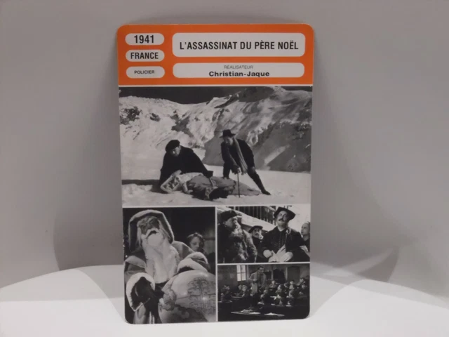 CARTE FICHE CINEMA 1941 L'ASSASSINAT DU PERE NOEL Harry Baur Renée ...