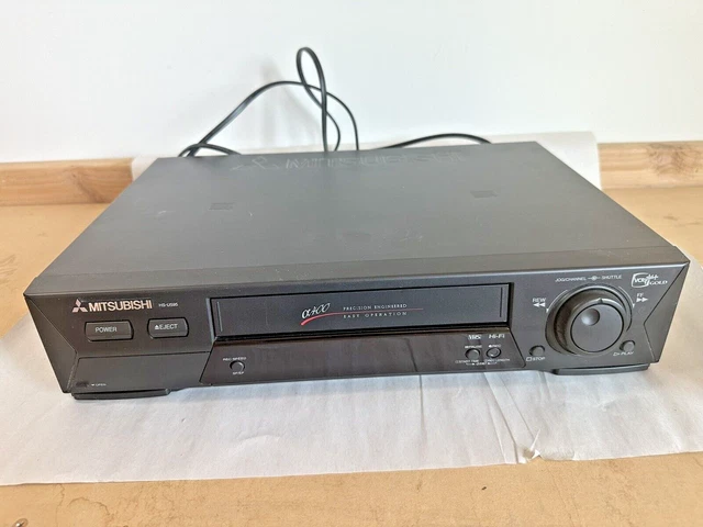 MITSUBISHI HS-U595 VIDEO Cassette Recorder/ Player VHS VCR 4 Head Remote £37.05 - PicClick UK