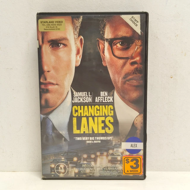 CHANGING LANES (2002) - Big Box VHS Tape - Ex Rental $25.00 - PicClick AU