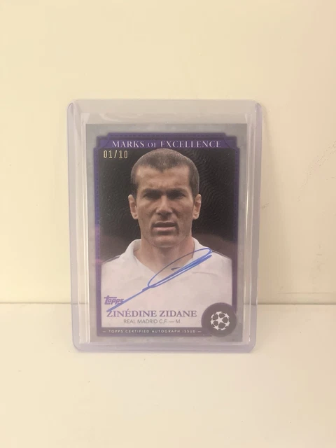 MARKS OF EXCELLENCE Zinédine Zidane 1/10 On Card Auto £2,250.70 ...