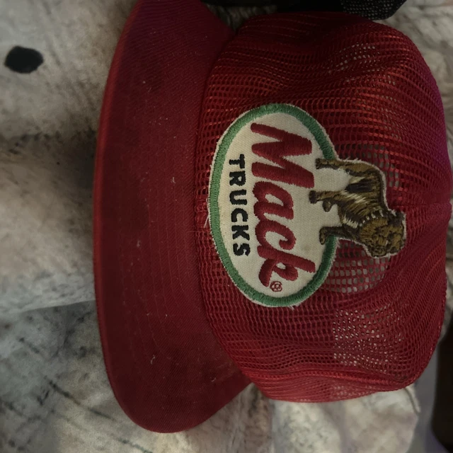 VINTAGE MAC TRUCK hats- Red And Blue- SnapBack £11.13 - PicClick UK