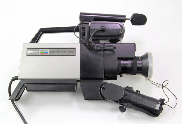 VINTAGE ANALOG VIDEO Camera 80s VHS Tube Saticon Hitachi VK-C850E Color ...