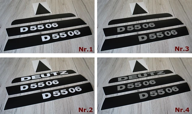 DEUTZ D5506 AUFKLEBER lang Motorhaube Label Sticker Emblem EUR 51,50 ...
