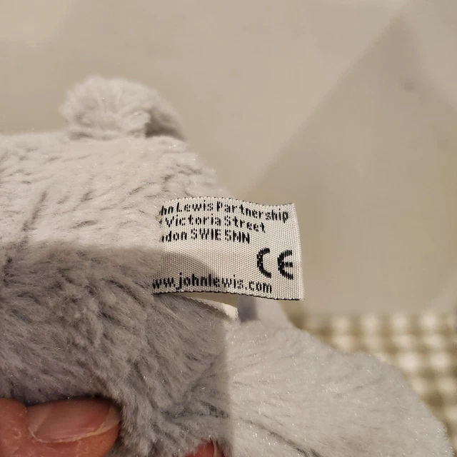 JOHN LEWIS X Jellycat Grey Mouse Red Scarf Soft Toys Plushies £16.15 ...