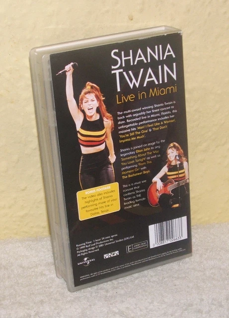 SHANIA TWAIN LIVE in Miami (1999) - VHS - music, Elton John, Backstreet ...