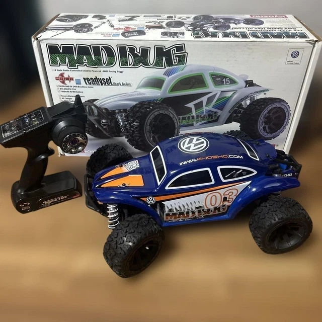 KYOSHO MAD BUG 4WD 2.4GHz RC Car with Controller Full-Time 1/10 AS-IS £ ...