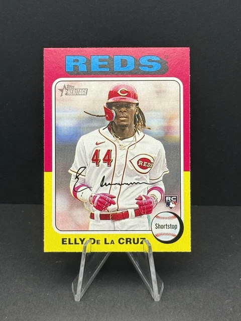 CARTA ROOKIE 2024 Topps Heritage Elly De La Cruz RC #473 Cincinnati Rossa EUR 0,91 - PicClick IT