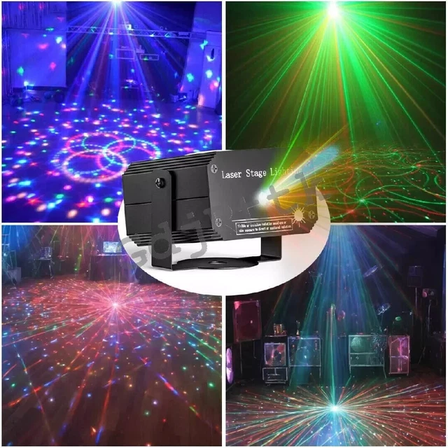 MINI LASER PATTERNS Stage Lighting RGB Laser Projector Party Disco Club ...
