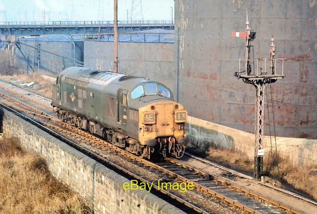 PHOTO RAILWAY 6X4 Class 37 D6772 Light Engine Derwenthaugh Colliery ...