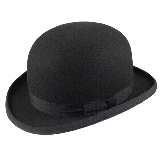 BLACK WOOL FELT Bowler Hat - Christys' London - S / M / L / XL £125.00 ...