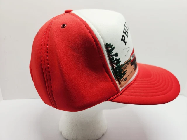 VINTAGE PHIL LONG Isuzu Trooper Dealership Trucker Hat Cap Snapback Red ...