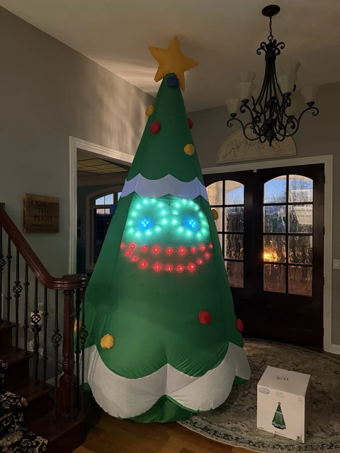 GEMMY 11FT LIGHTSYNC Singing Christmas Tree Airblown Inflatable NIB ...
