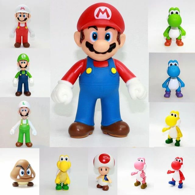 SUPER MARIO BROS. PVC Action Figure Wario Yoshi Donkey Kong Toys Kids ...