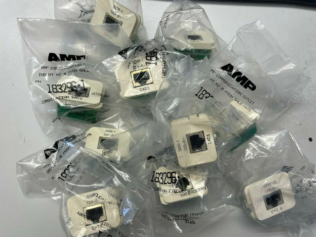 10X AMP TYCO Netconnect System Einsatz RJ45 Cat 5 EUR 10,00 - PicClick DE