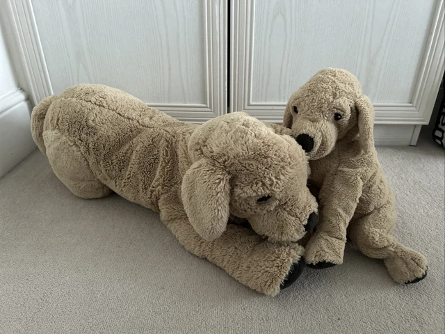 IKEA GOSIG GOLDEN Labrador Retriever Dog and Puppy Plush Soft Toy Large ...
