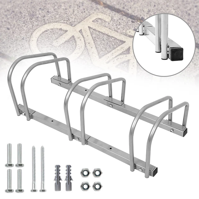 FAHRRADSTÄNDER RÄDER STÄNDER Bodenständer Bike Aufstellständer für 3 Fahrräder EUR 25,99 ...