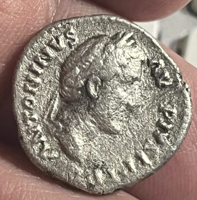 CINCIN19,DENARIO DE ANTONINO PIO,2,63gr (limpiado),flojo pero completo ...