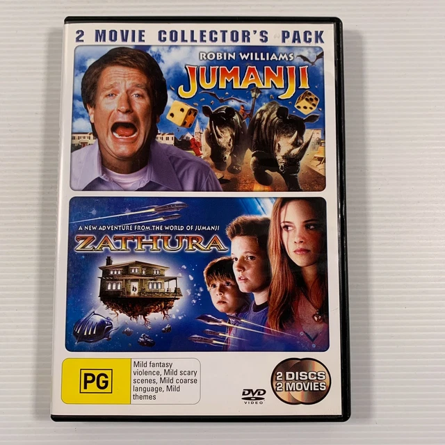 JUMANJI / ZATHURA - A Space Adventure (DVD, 1995) Robin Williams Region ...
