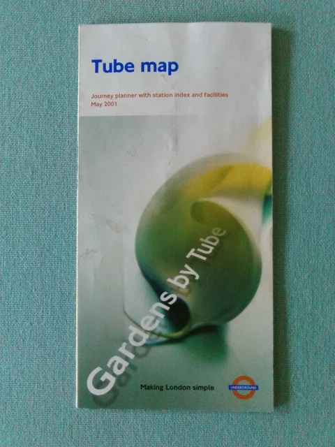 LONDON UNDERGROUND TUBE Map May 2001 £1.40 - PicClick UK