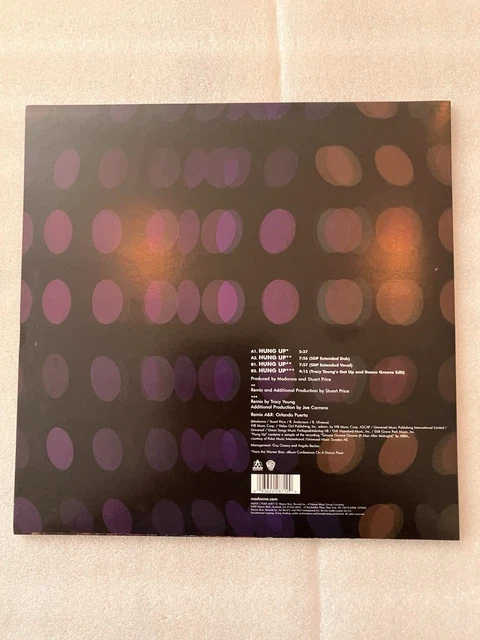 MADONNA - HANG Up 12” Vinyl Record In Mint Condition £52.70 - PicClick UK