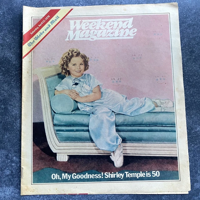 APRIL 1978 WEEKEND Magazine Magazine Shirley Temple at 50 £10.10 ...