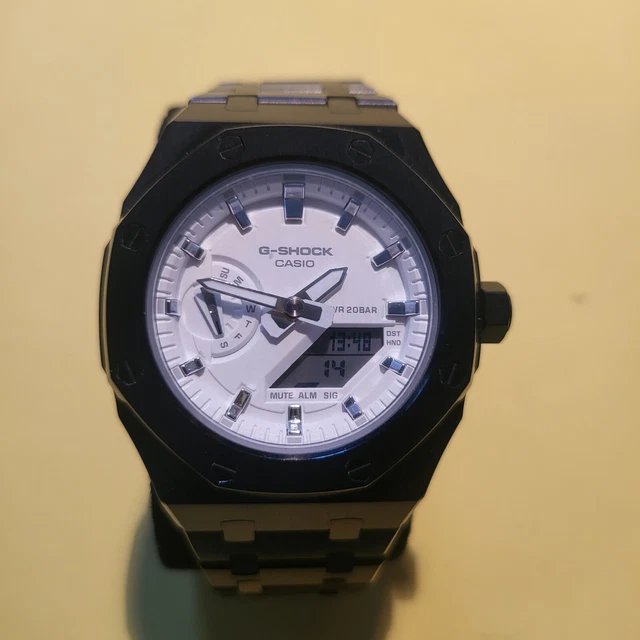 CASIOAK G-SHOCK UHR Casio GMA-S2100 Custom Mod Kit AP Royal Oak Black ...