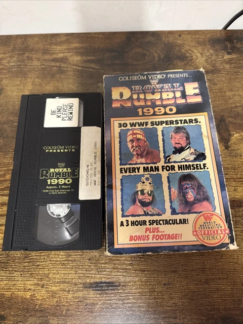 WWF ROYAL RUMBLE 1990 VHS Coliseum Video Tested WWE Rare £45.17 ...