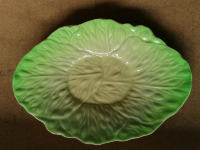 CARLTON WARE LETTUCE Leaf Dish, Green,13.5cms X 9.5cms,Vintage £8.00 ...