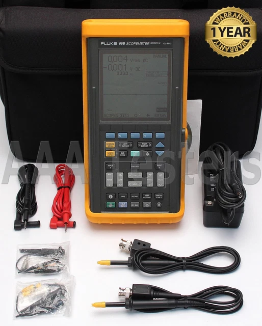 FLUKE 99B SCOPEMETER Series II 5 GS/s 2 Channel 100MHz Oscilloscope 99 ...