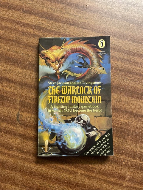 THE WARLOCK OF Firetop Mountain by Steve Jackson - Pub: Puffin/Penguin ...