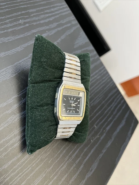 VINTAGE SEIKO H357-5040 LCD Duo-Display Mens Bond Style Watch - Good ...