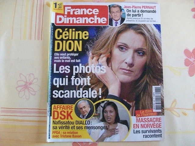FRANCE DIMANCHE N°3387 29 Juillet 2011 Celine Dion Dsk A5 EUR 2,50 ...