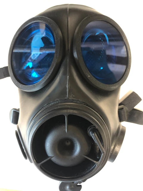 OUTSERT BLUE POLYCARBONATE lenses for SAS FM12 Gas Mask,Cosplay,Airsoft ...