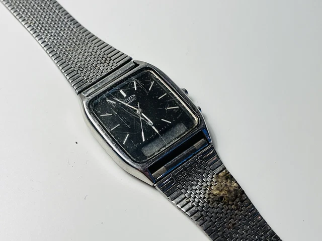 VINTAGE 1990S CITIZEN Quartz ANA-DIGI Men’s Wristwatch, Black Dial £11.11 - PicClick UK