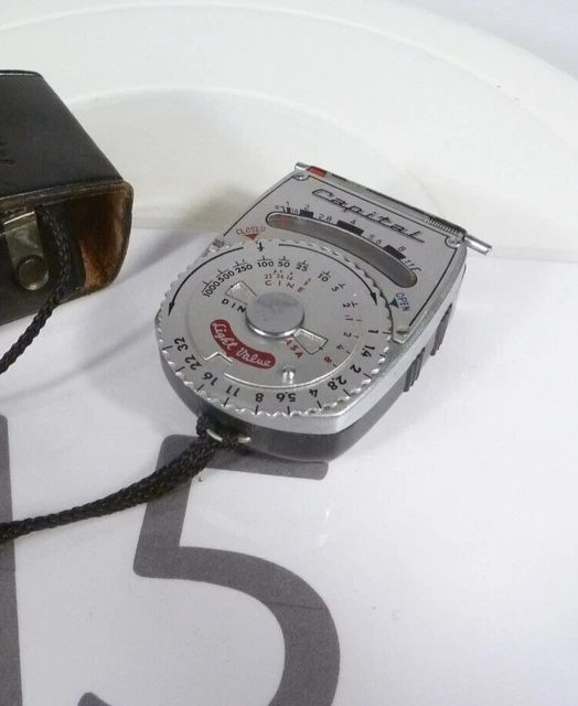 CAPITAL CAMERA LIGHT Meter Exposure Meter with Leather Case £8.99 ...