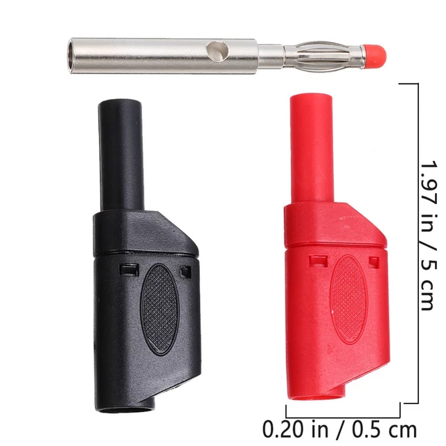 30 PCS BANANA Plug Connectors Banana Plugs Adapter Socket Test Leads ...