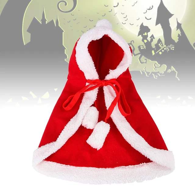 CHRISTMAS PET DOG Cape Funny Pet Costume Cosplay Clothes for Dog Puppy ...